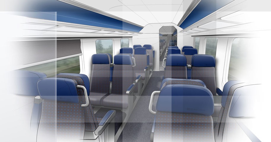 Modernization of SBB’s IC2000 train carriage interior design